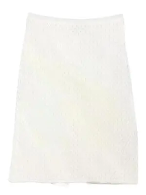 Stine Goya Knitted Front-slit Skirt - Neutrals