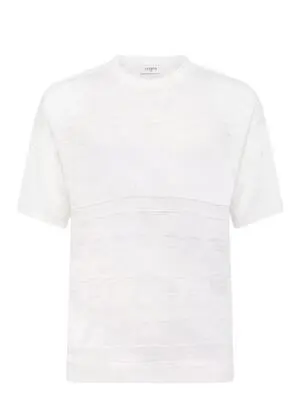 LANEUS Knitted T-shirt - White