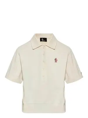 Moncler Logo-patch Polo Shirt - Neutrals