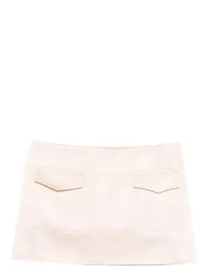 ALFIE Valetta Flap-pocket Mini Skirt - Pink