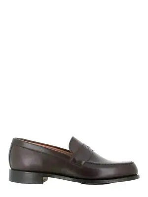 CHEANEY Penny Leather Loafers - Brown