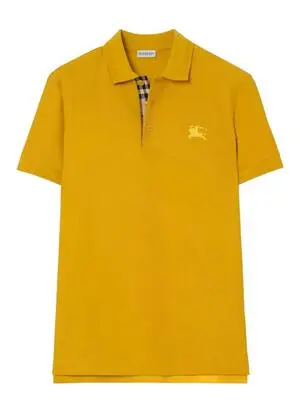 Burberry Cotton Polo Shirt Yellow