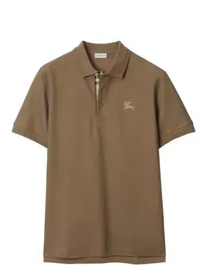 Burberry Cotton Polo Shirt Brown