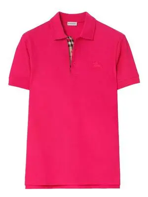 Burberry Cotton Polo Shirt Pink