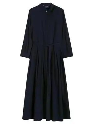 Max Mara Crystal-embellished Belted Maxi Dress - Blue