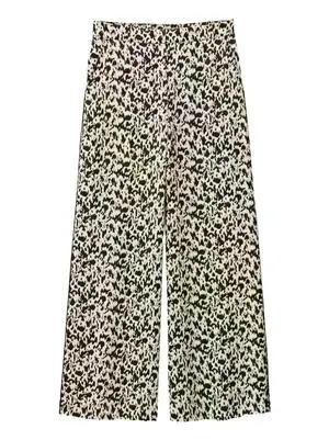 Ba&sh Printed Wide-leg Trousers - Neutrals