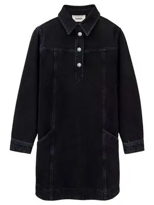 Ba&sh Tona Denim Shirt Dress - Blue