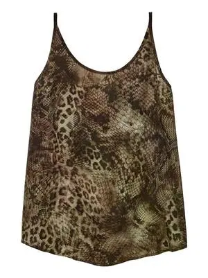 Ba&sh Animal-print Blouse - Brown