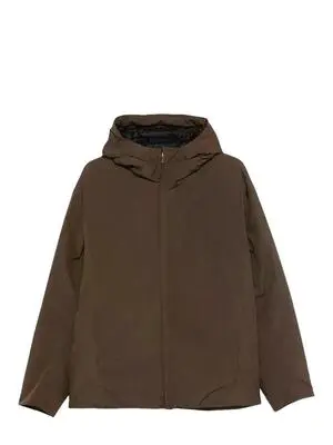 Herno Zip-up Hooded Jacket - Brown