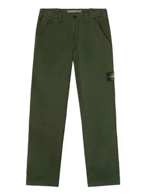 Stone Island Belt-loop Chino Pants - Green