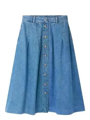 BONPOINT WOMEN Buttoned A-line Skirt - Blue