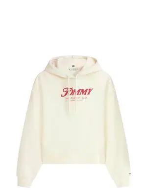 Tommy Hilfiger Hooded Sweatshirt With Drawstring - Neutrals