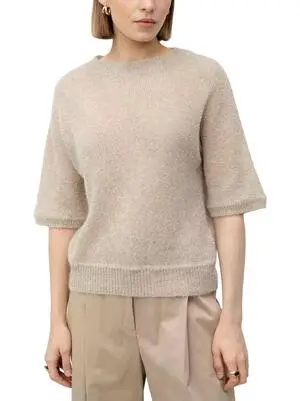 BOSS Short-sleeve Sweater - Neutrals