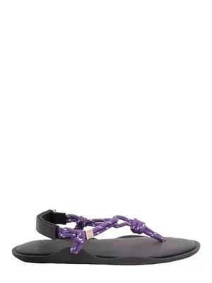 Flowze Knot-detail Leather Sandals - Purple