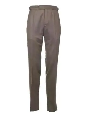 Zegna Front Fastening Trousers - Brown