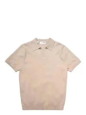 SELECTED Polo-collar T-shirt - Neutrals