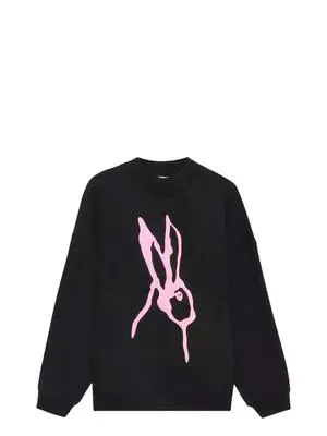 MSGM Sketched Bunny Print Sweatshirt - Black