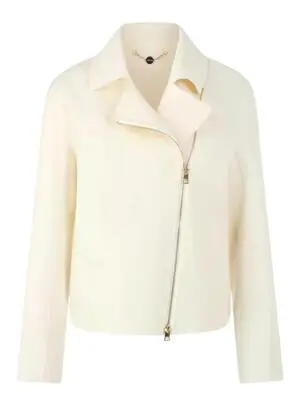 MARCCAIN Asymmetric Zip Biker Jacket - Neutrals