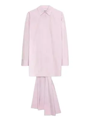MSGM Asymmetric Shirt Dress - Pink