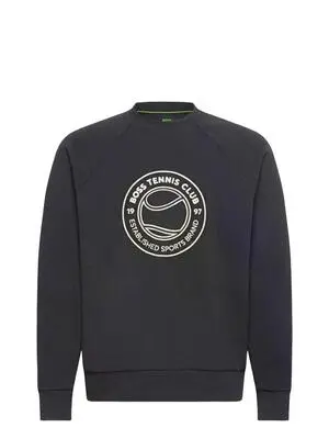 BOSS Salbo Tennis Club Graphic Sweatshirt - Blue