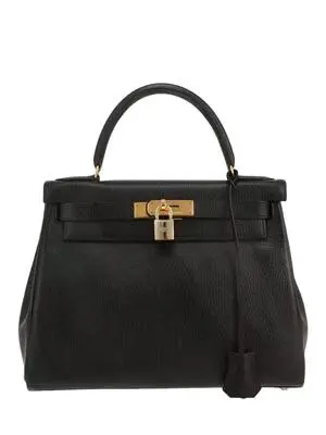 Hermès 1990s 28 Kelly Handbag - Black