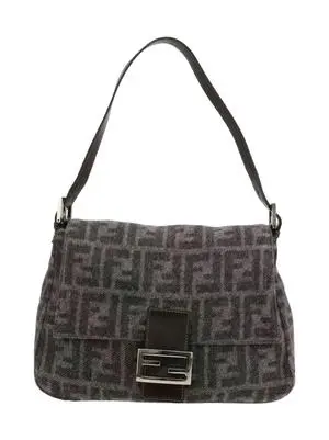 Fendi 2000s Mamma Baguette Handbag - Grey