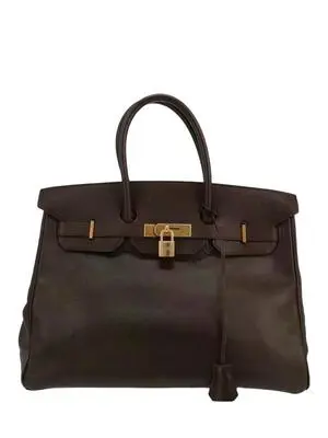 Hermès 1995 35 Birkin Handbag - Brown