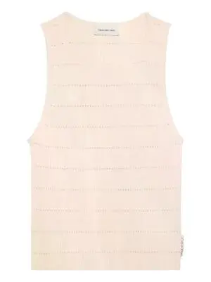 Calvin Klein Knit Sleeveless Vest - Neutrals