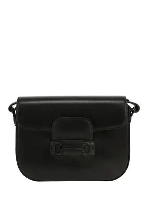 Gucci 2020s 1955 Horsebit Shoulder Bag - Black