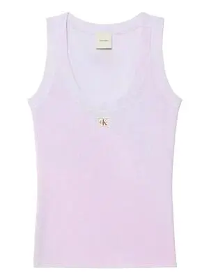 Calvin Klein Ribbed Vest - Purple