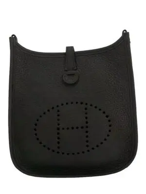 Hermès Evelyne Leather Mini Shoulder Bag - Black