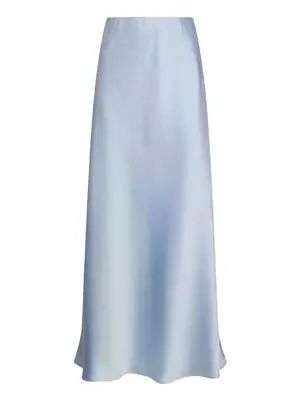 BLANCA VITA Elasticated Flared Skirt Blue