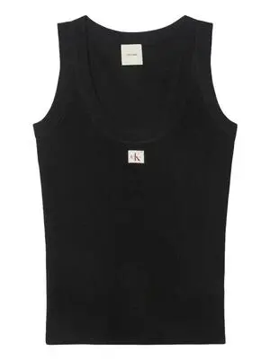Calvin Klein Logo-detail Tank Top - Black