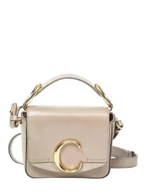 Chloé Leather Crossbody Bag - Neutrals