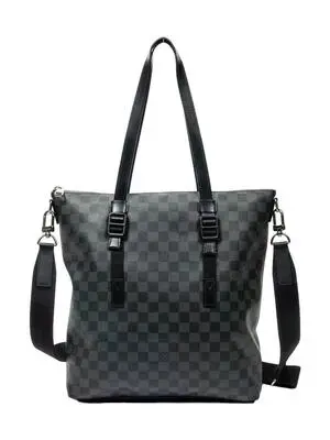 LOUIS VUITTON Damier Graphite Tote - Black