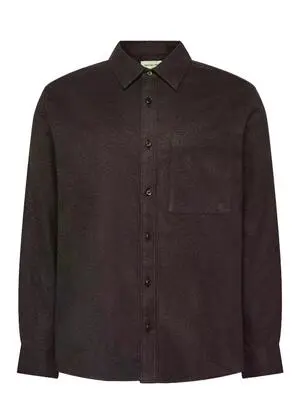 Calvin Klein Chest-pocket Long-sleeved Shirt - Black