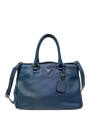 Prada Logo-plaque Tote Bag - Blue
