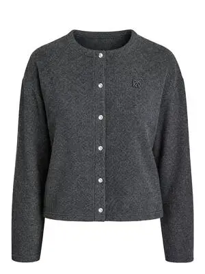 Dkny Buttoned Cardigan - Grey