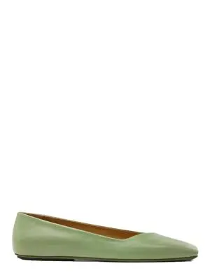Marsèll Square-toe Ballerina Flats - Green
