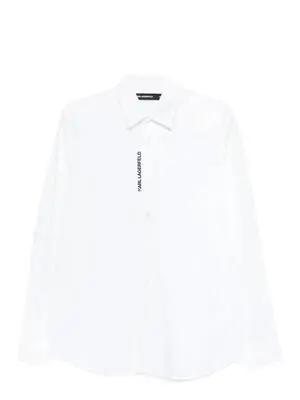 Karl Lagerfeld Buttoned Casual Shirt - White
