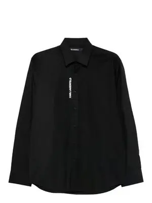 Karl Lagerfeld Logo Detail Shirt - Black