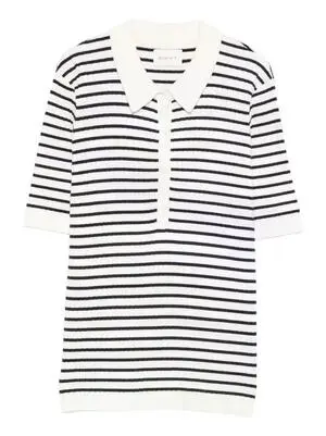Gant Striped Polo Shirt - White
