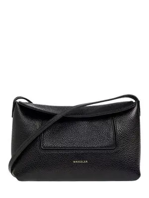WANDLER Logo-print Crossbody Bag - Black
