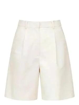 Max Mara Pleated Tailored Shorts - Neutrals