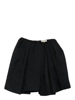 SHUSHU/TONG Pleated Knee Length Skirt - Black