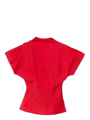 SAMUEL GUÌ YANG Draped Top - Red