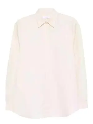 LARDINI Collared Long-sleeve Shirt - Neutrals
