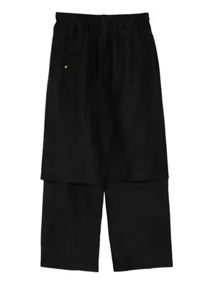 SAMUEL GUÌ YANG Drawstring Tapered Trousers - Black