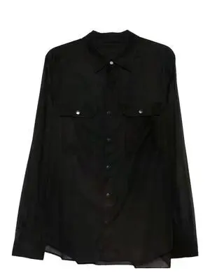 Rick Owens Chest Pockets Shirt - Black