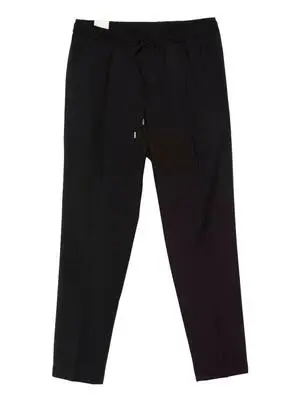 BRIGLIA 1949 Drawstring Pleated Trousers - Blue